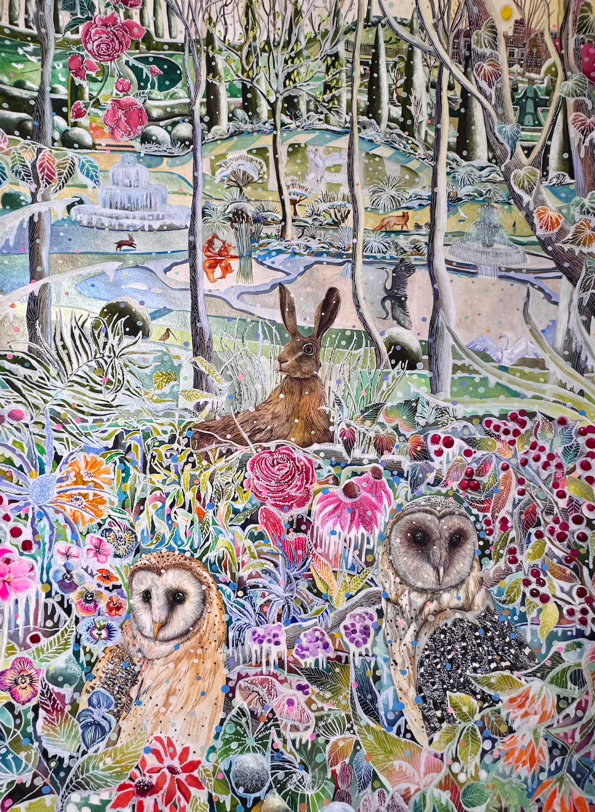 Kate Morgan Studio - Frost and Feathers - Original Artwork