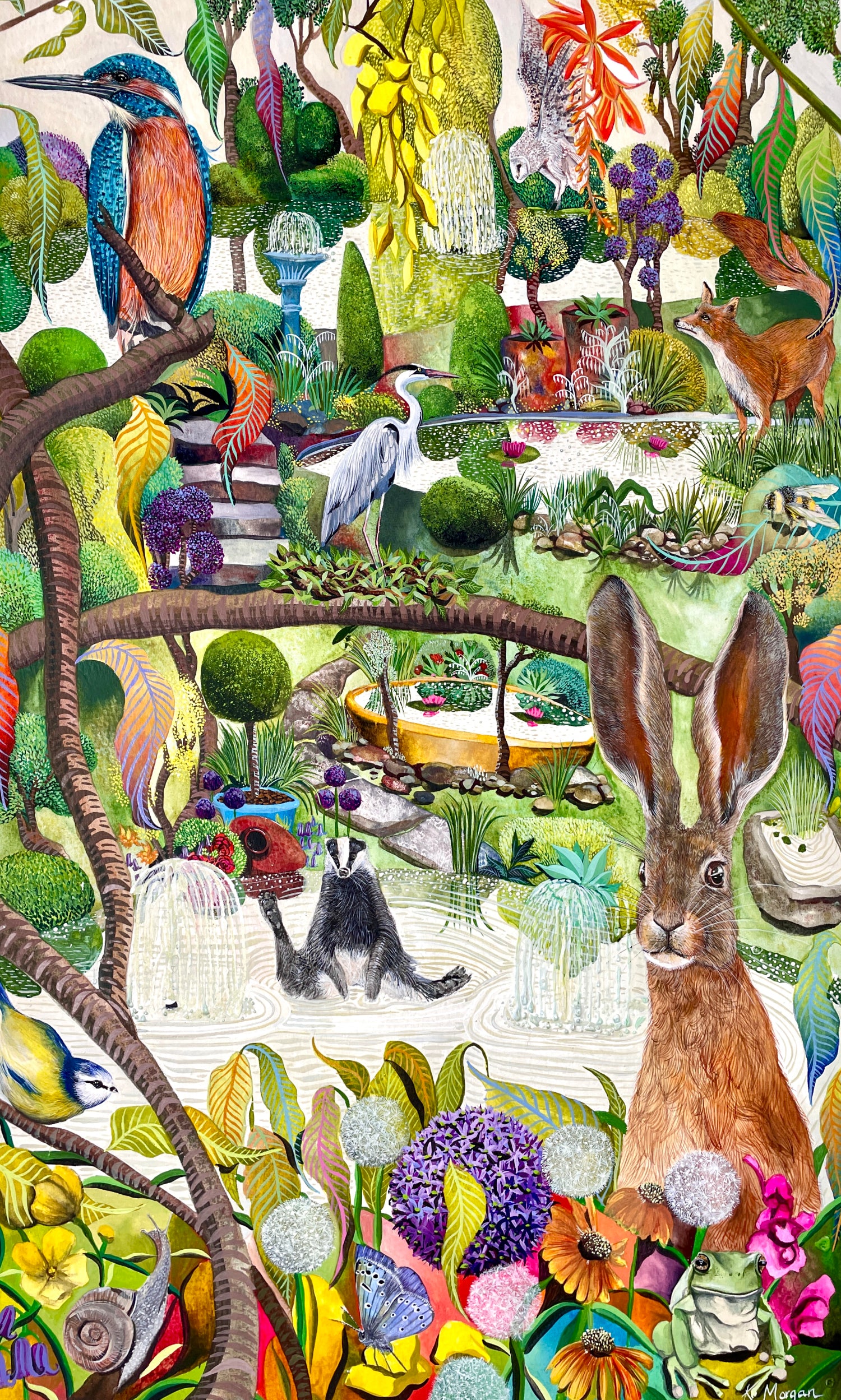 Kate Morgan Studio - English Garden - Original Artwork