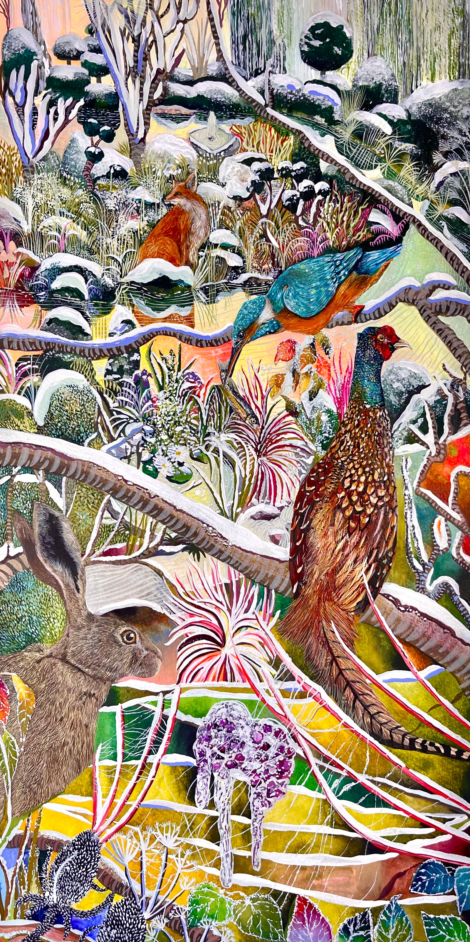 Kate Morgan Studio - English Snow Scene - Original Artwork